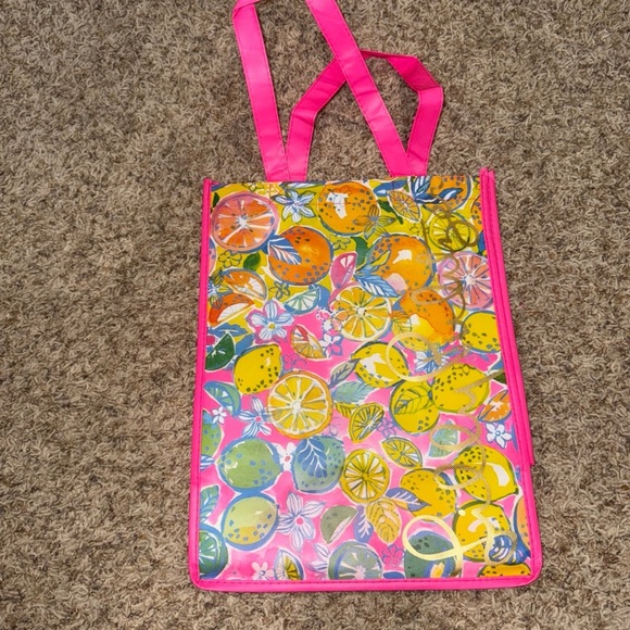 Lilly Pulitzer | Bags | Lilly Pulitzer Reusable Citrus Tote Shopping ...